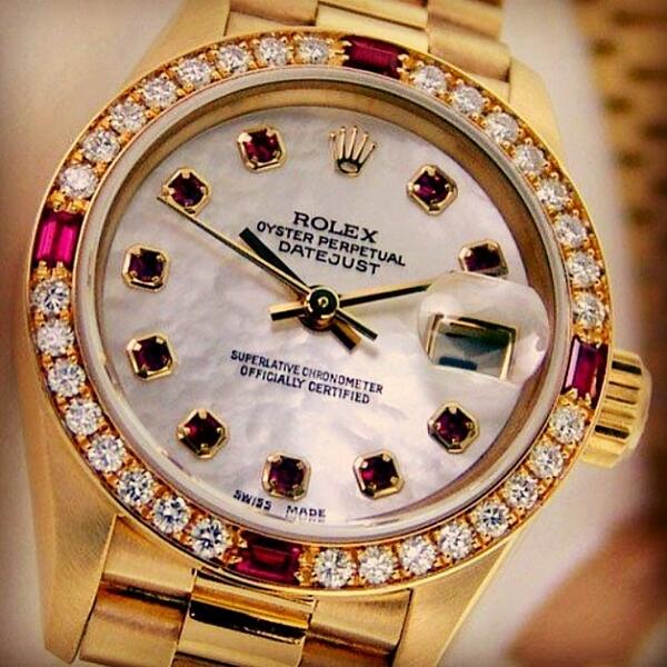 Rolex with rubies | Rolex watches, Rolex, Beautiful watches