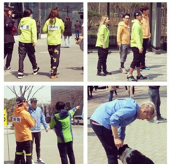 [PHOTOS] 140407 Fantaken photos of 2NE1 filming Running Man with 2PM ...