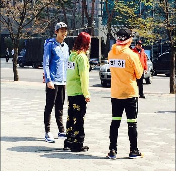 [PHOTOS] 140407 Fantaken photos of 2NE1 filming Running Man with 2PM ...