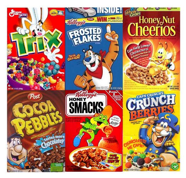 Cereal Box Characters