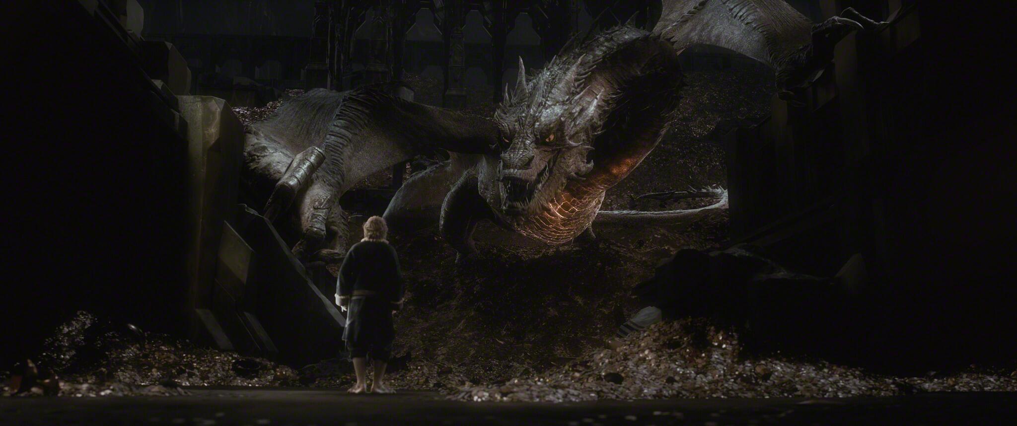 The Hobbit The Desolation Of Smaug Dragon Scene