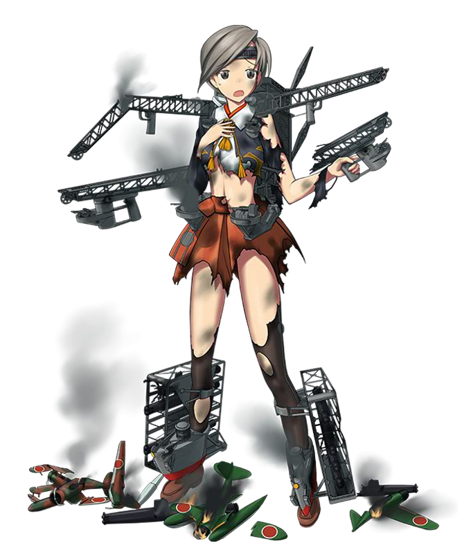 艦これ中破絵bot On Twitter 水上機母艦千歳です。 水上機を沢山運用できる優れものですが、給油艦として重油を他の艦に補給もでき