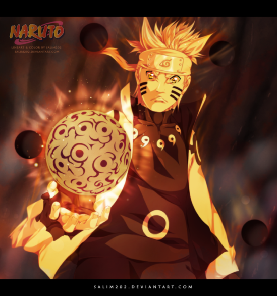 Naruto Nine Tails Chakra Mode Wallpaper Hd