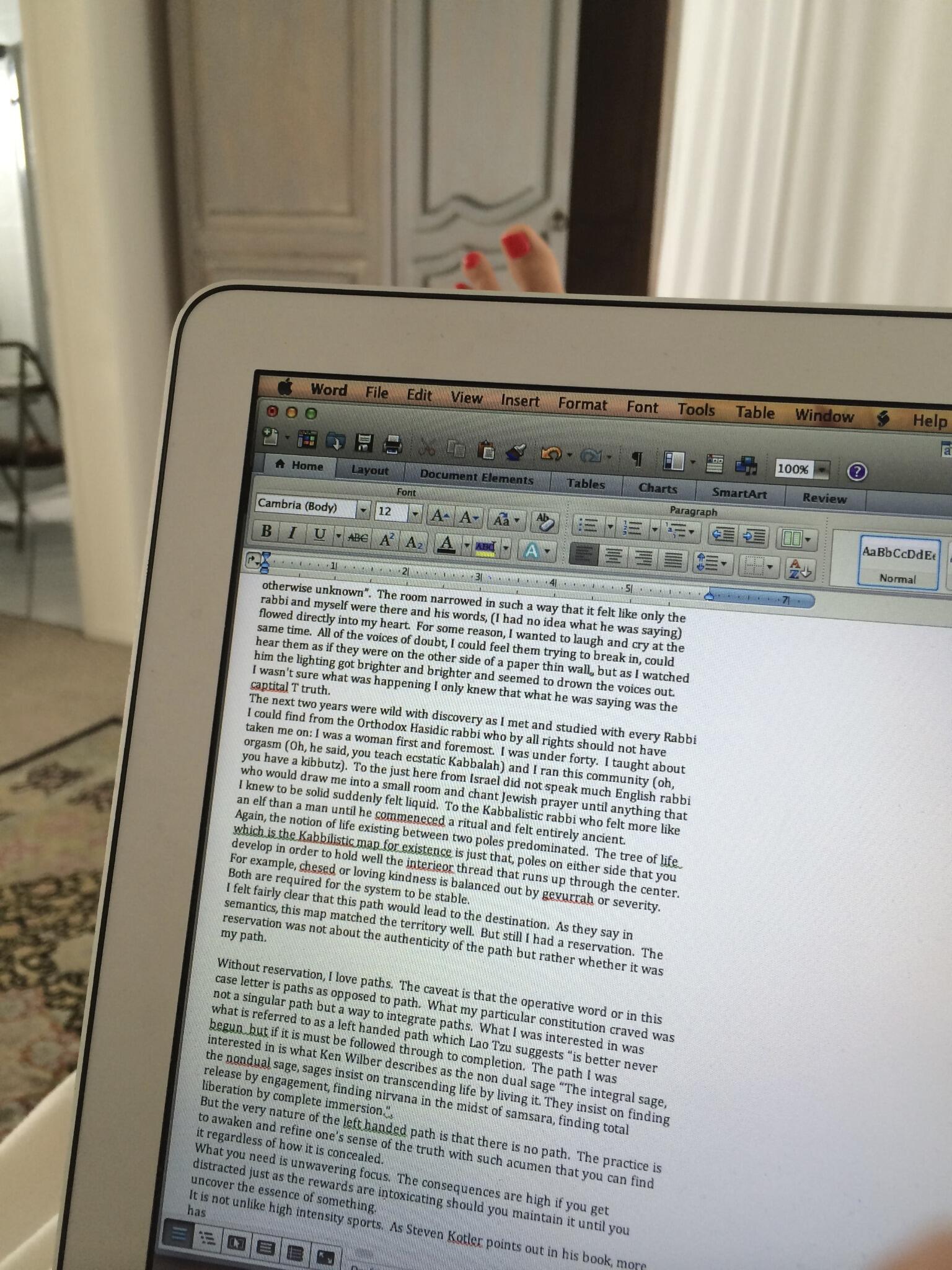 Nicole Daedone on Twitter: "A moment of inspiration that took me "off track" to rewrite the ...