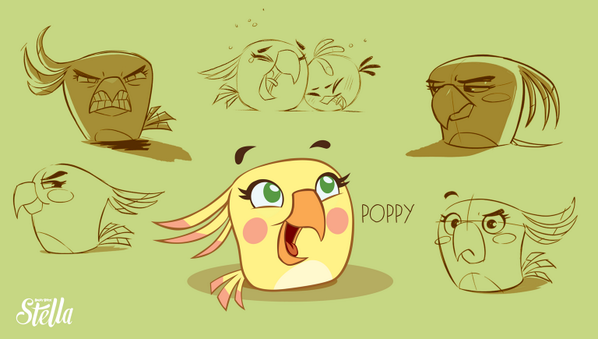 Angry Birds Stella Characters Poppy