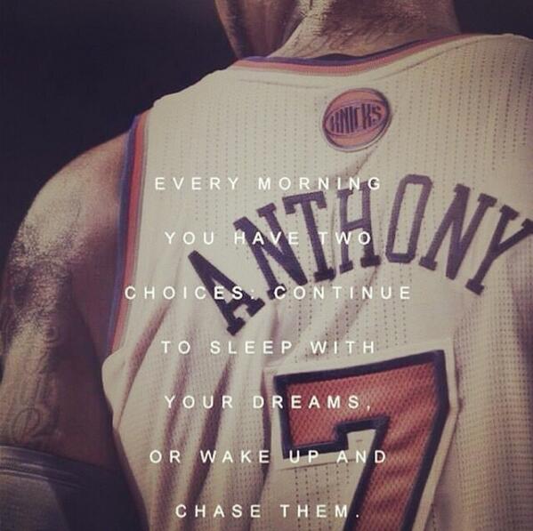 Carmelo Anthony Quotes Dream