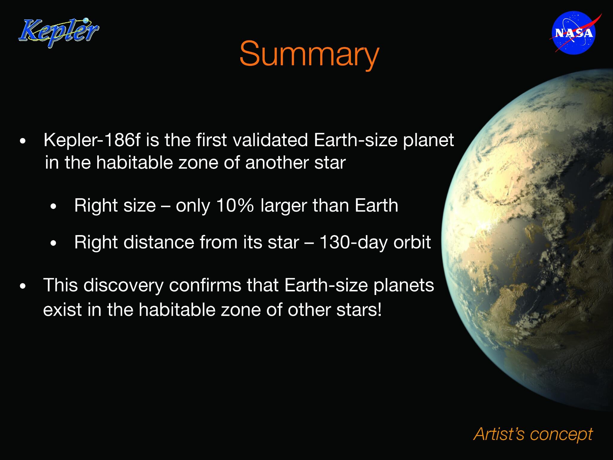 Nasa Kepler 186f