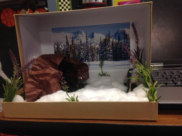 Taiga Ecosystem Shoebox