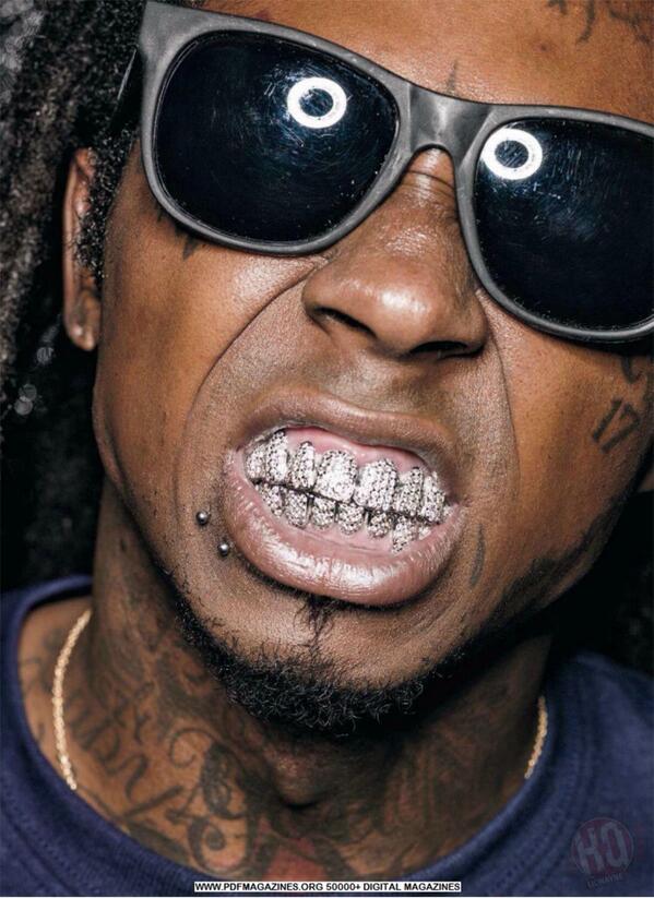 Lil Wayne Platinum Teeth