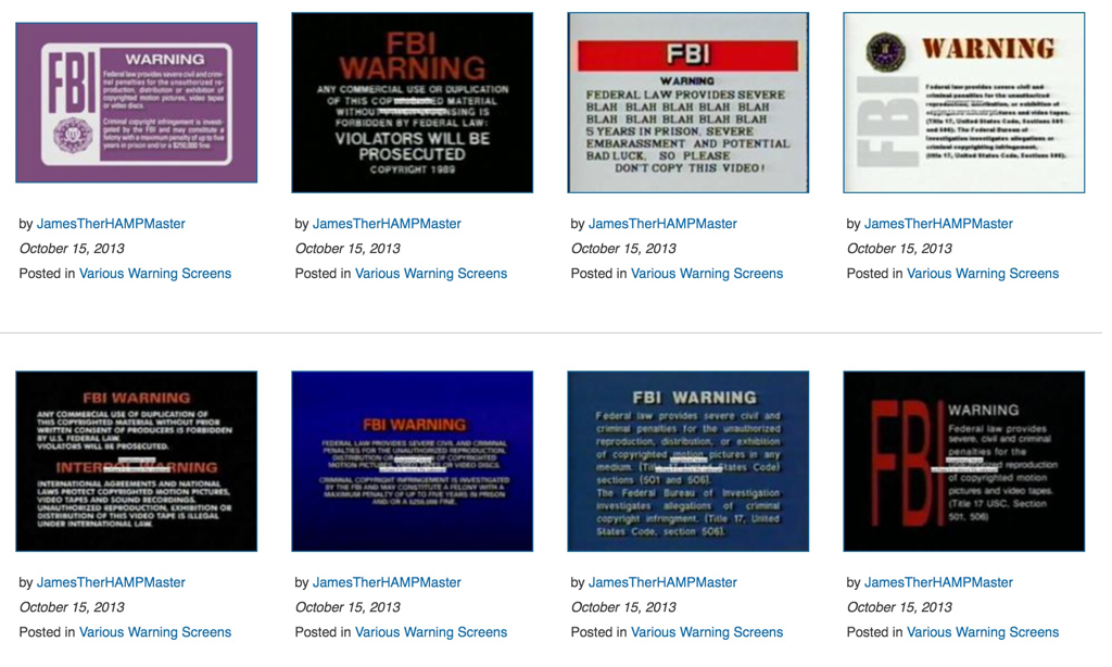 Fbi Warning Vhs 2000