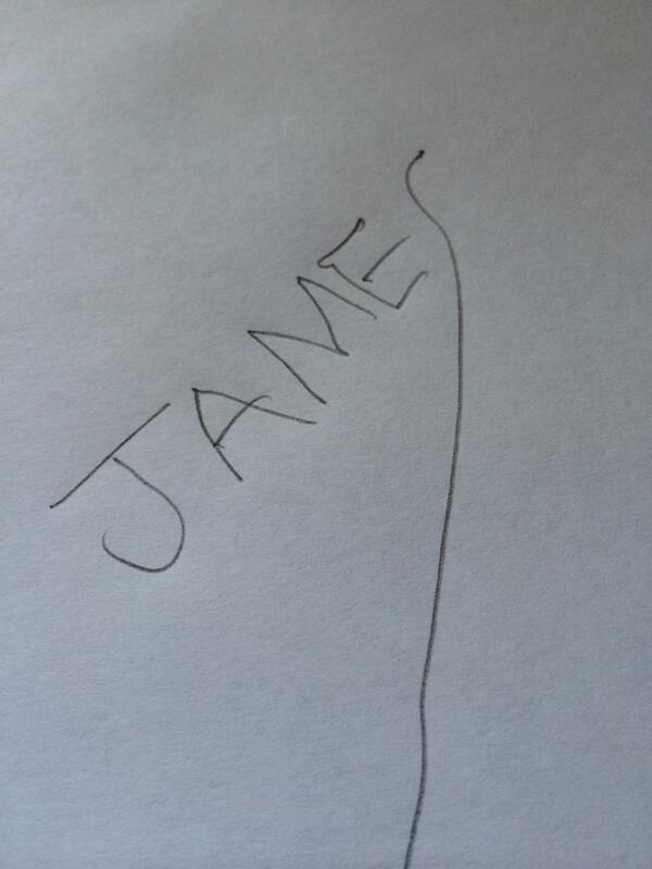 James Name Cursive