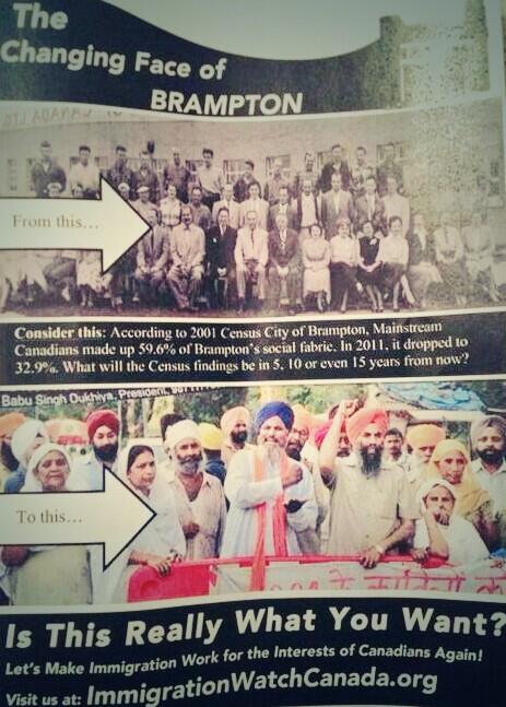 immigration watch pamphlets brampton - Stormfront