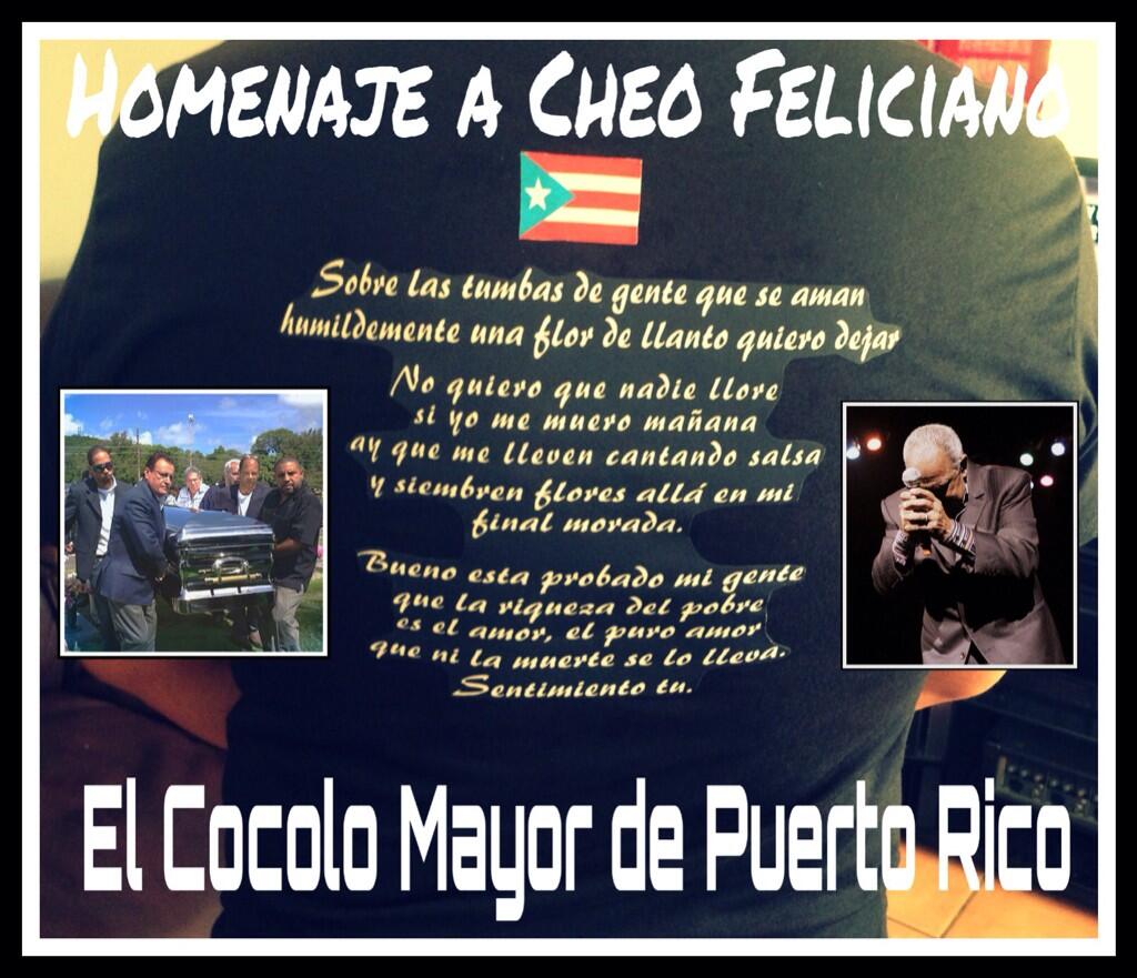 Cocolo Mayor de PR on Twitter: "En honor a nuestro Cheo @cheofeliciano, gracias x tu senville y ...