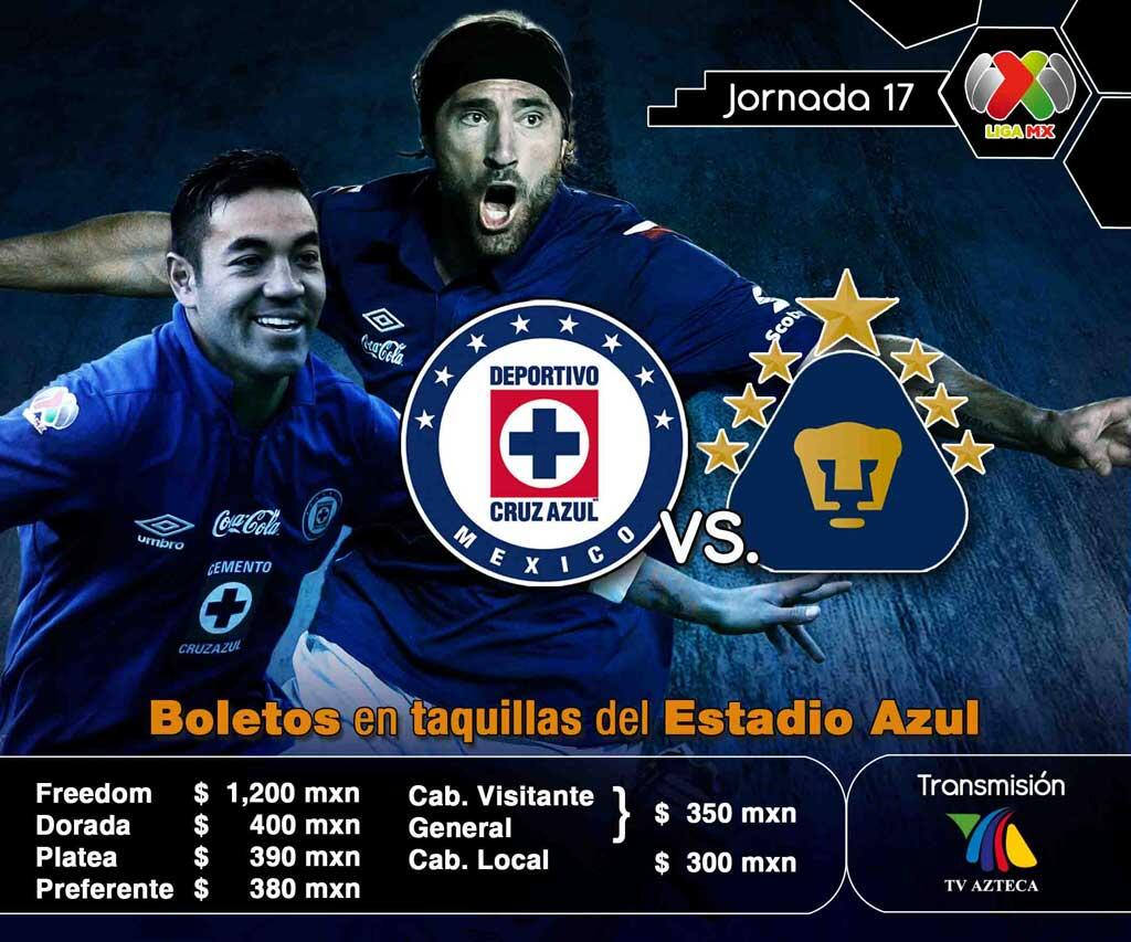 CRUZ AZUL on X: #Boletos Cruz Azul vs Pumas - lucox.cl