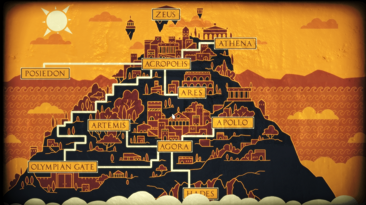 Mount Olympus Greek Mythology Map