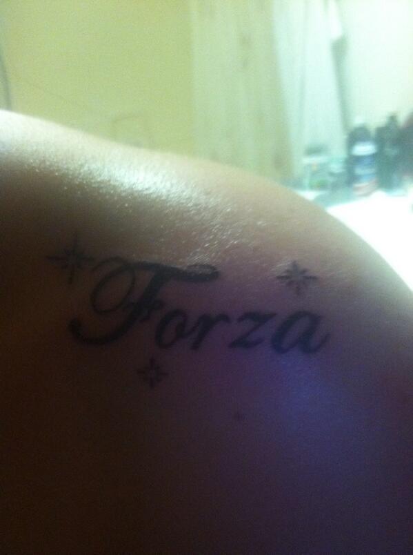 Italian Forza Tattoos Tattoos On Left Arm Nicolo Zaniolo Editorial