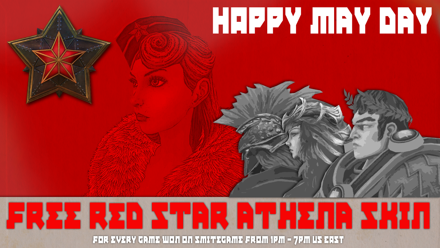 Smite Athena Red Star