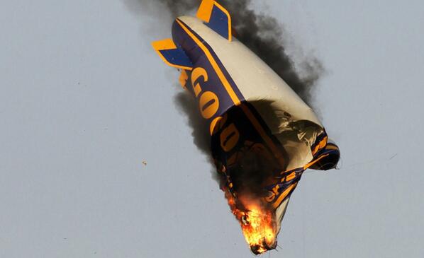 Goodyear Blimp Crash Video