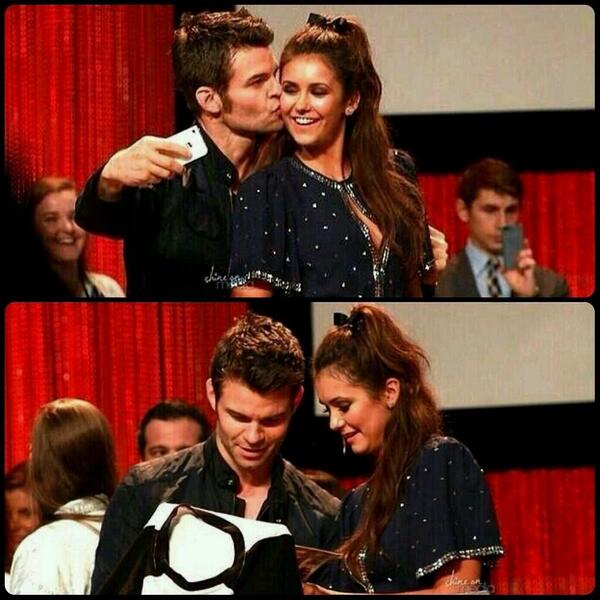 Nina Dobrev And Daniel Gillies Kiss