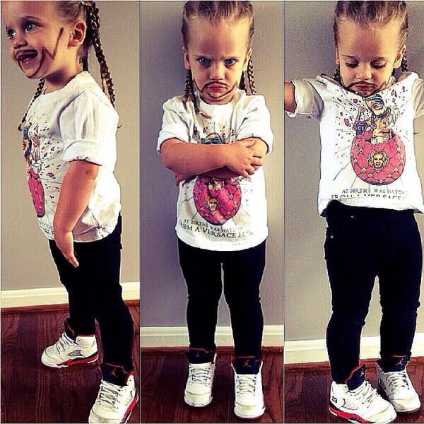 This baby bought a riff raff shirt from i didnt know lil kids be having ...