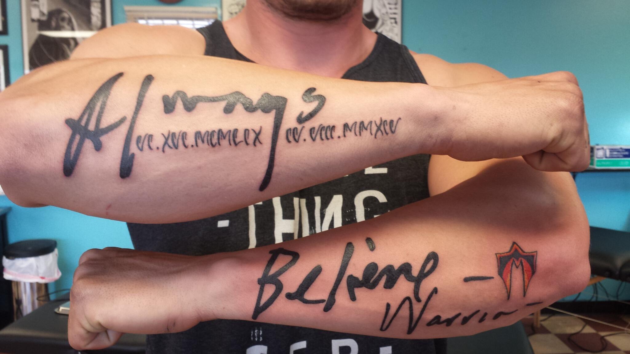 Ultimate Fighter Tattoos