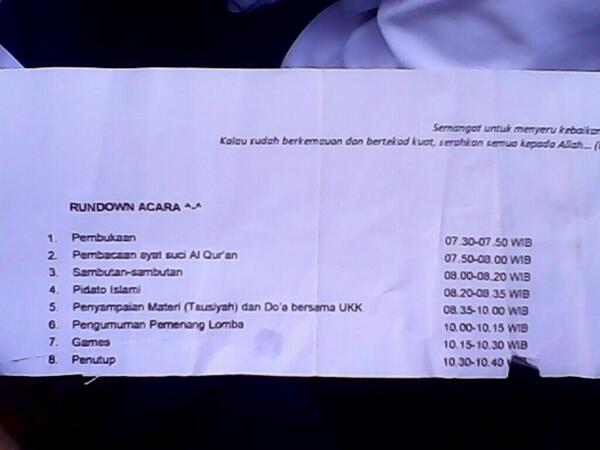 Contoh Susunan Acara Isra Miraj - KAIZEN PALLI Contoh Susunan Acara Isra Miraj - KAIZEN PALLI