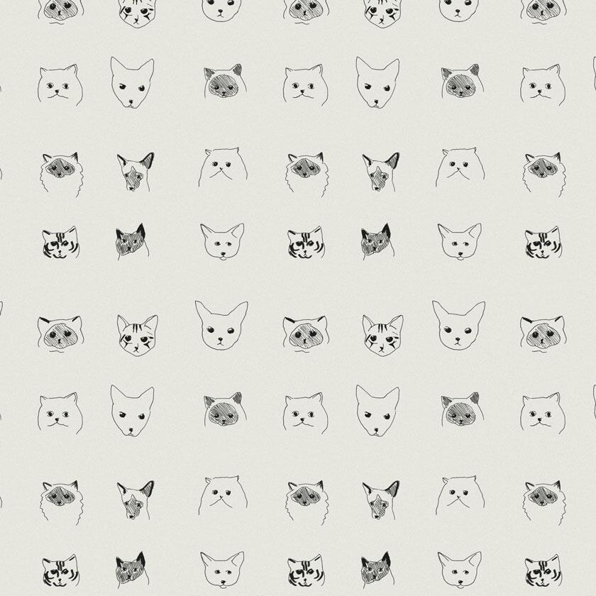 Cat Print Wallpaper