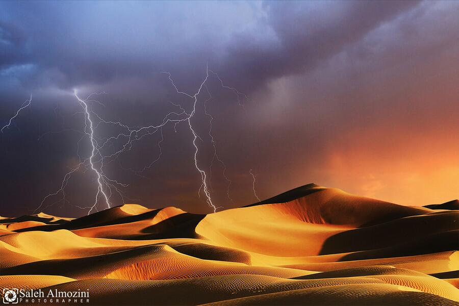 Desert Lightning Storm