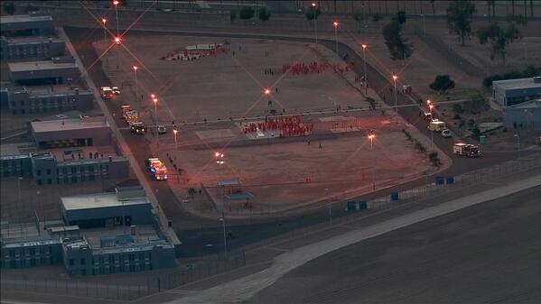 Air15 over Perryville Prison after inmates, staff complain of smelling ...