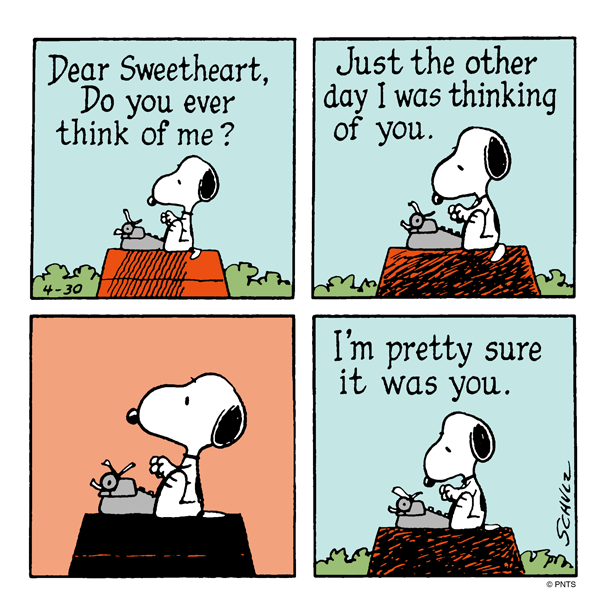 Snoopy Thinking Of You