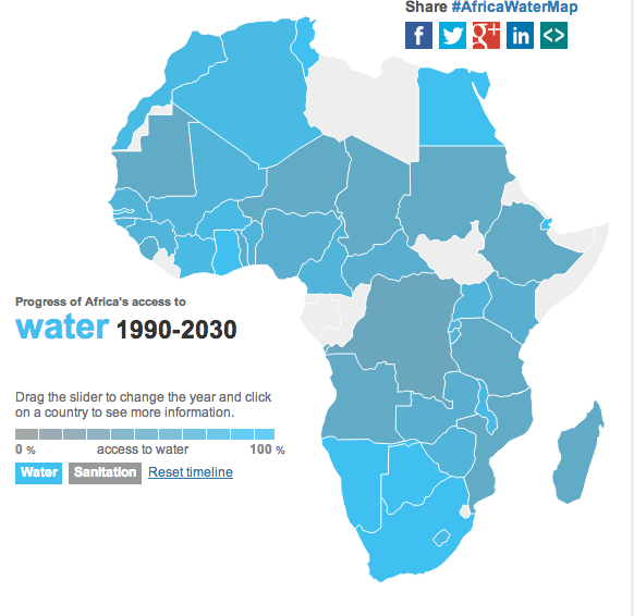 Africa Water Map