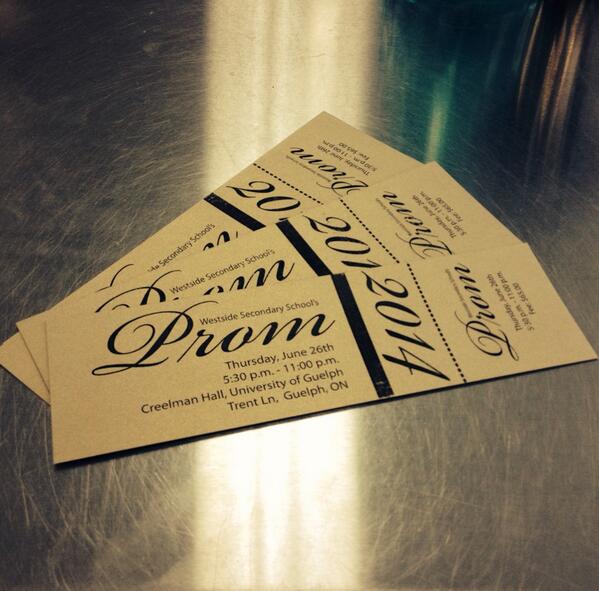 Prom Ticket Designs