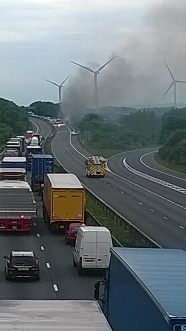 Road reopened after car transporter fire | Calendar - ITV News