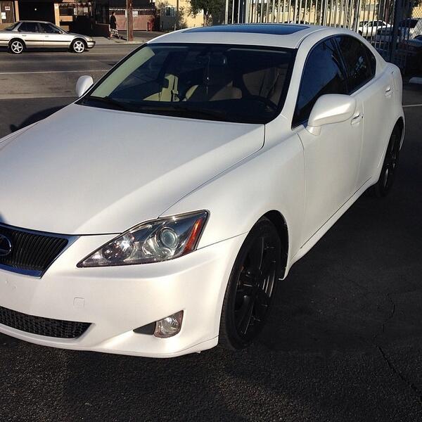 Lexus Is 250 White Black Rims
