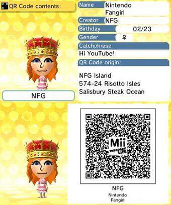 NintendoFanGirl on X My Mii s QR code for TomodachiLife http t 9Emyiz7dxK X