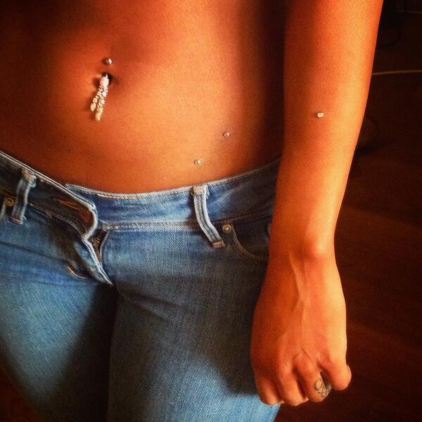 Microdermal Hip Piercing