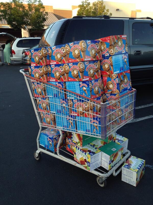 Overflowing Grocery Cart