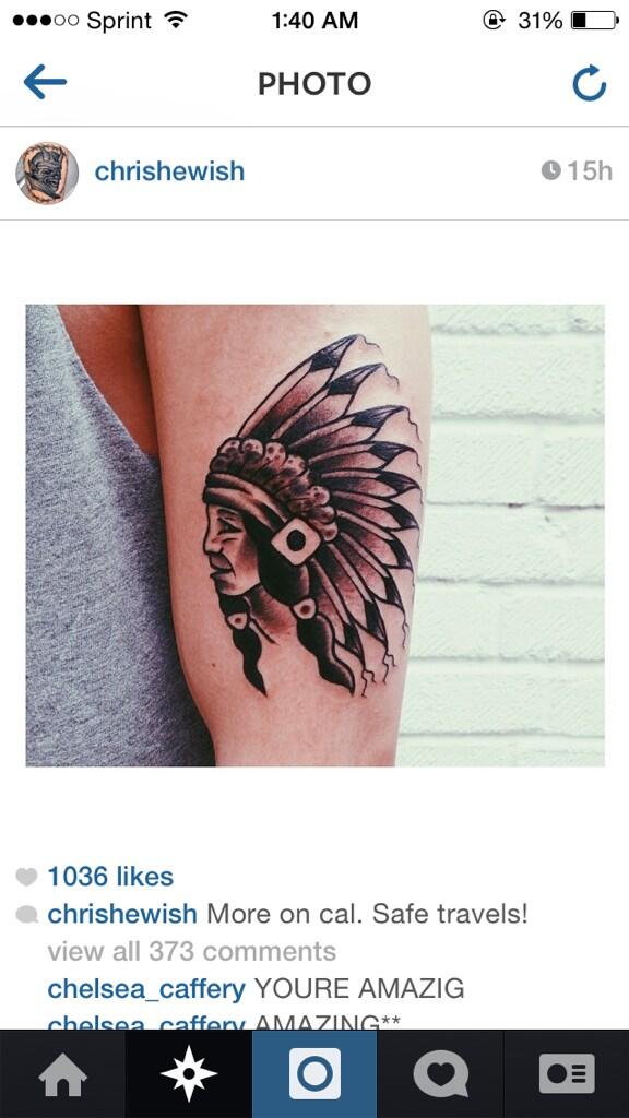 Calum Hood Feather Tattoo