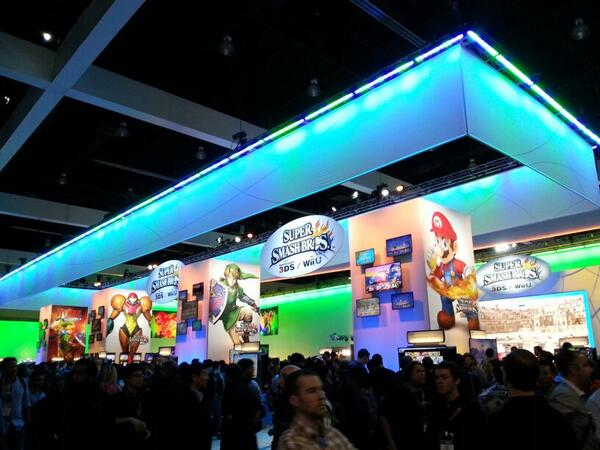 Colourful LED Nintendo stand at E3 2014 | Exhibition design, Expo stand ...
