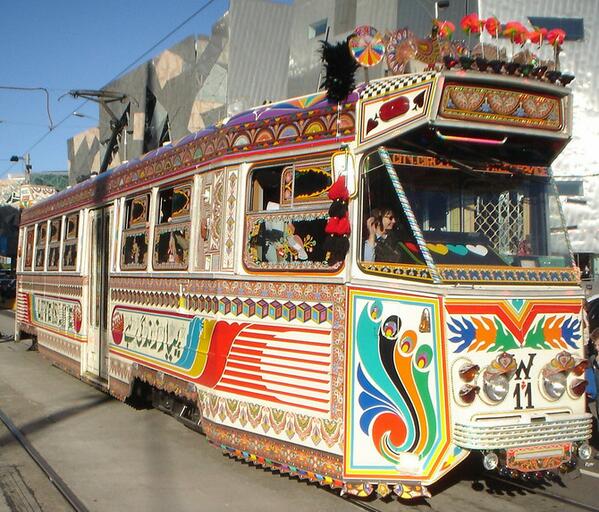 Melbourne Tram: The Melbourne Tram decorated as Karachi W11 bus style ...