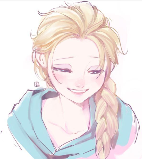 Elsa Blushing, by A-KA (from /r/Frozen) : r/QueenElsa