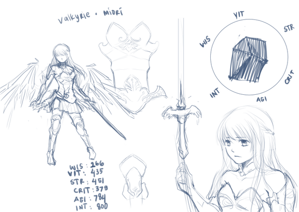 「Miori, Valkyrie (originally magic knight), Illusoria. I need」felia 🌷🌟の漫画