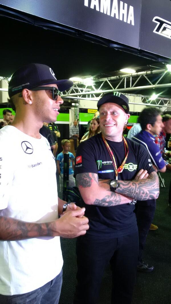 Speaking of burning rubber... it's the Firestarter himself, Keith Flint ...