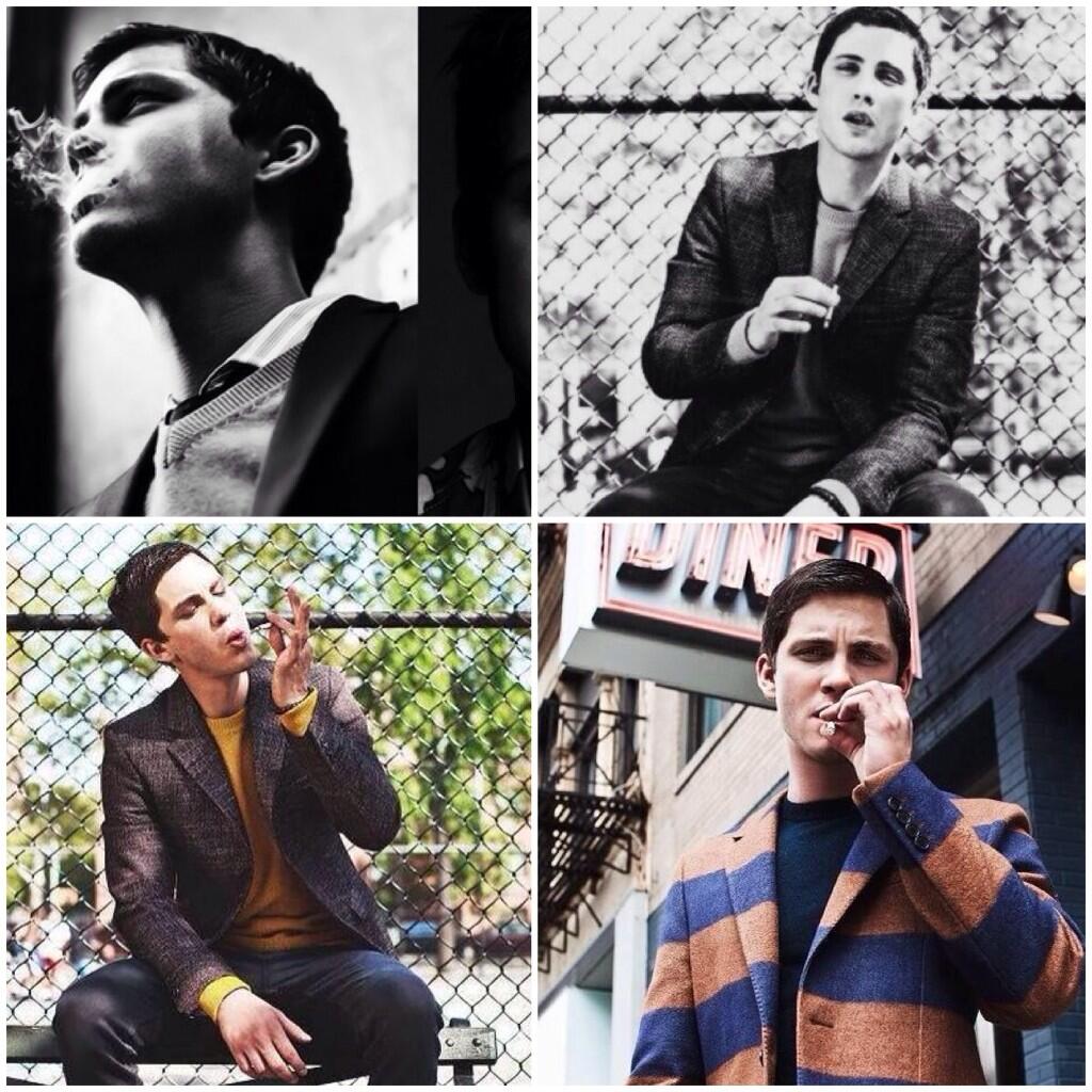 Logan Lerman Tumblr Smoking