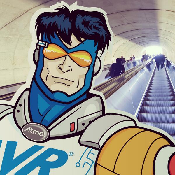 Atmel AVR Man is live on Twitter! | Atmel | Bits & Pieces