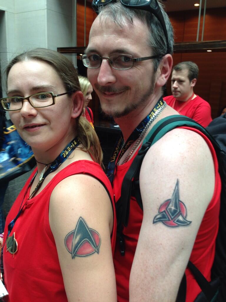 Star Trek Klingon Tattoos My Leg Sleeve Is Coming Along Nicely. Who's