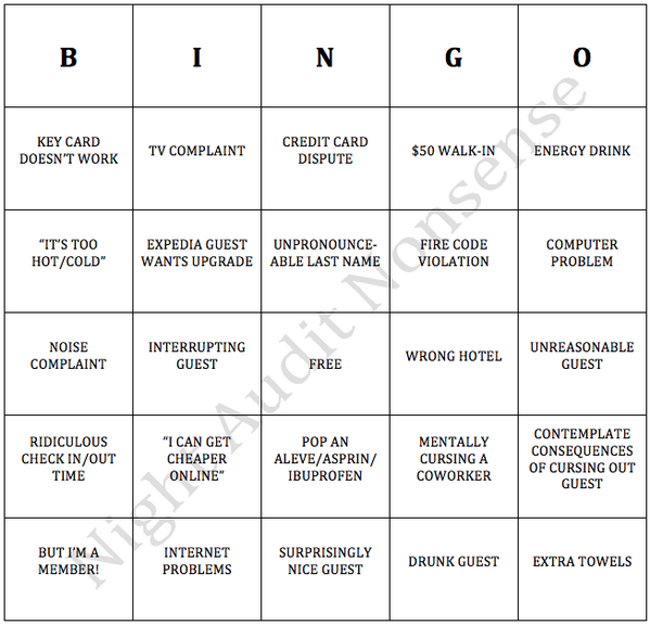 I GOT A BINGO : r/TalesFromTheFrontDesk