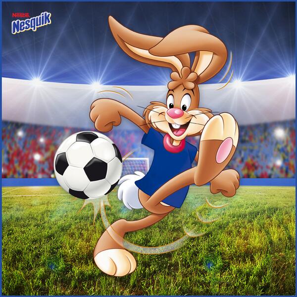 Cartoon bunny, Nesquik, Mascot