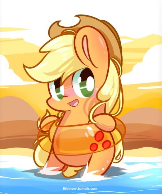 Applejack Mlp Fim Chibi