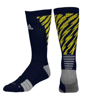 Equipment: Michigan to sport adidas "Shockwave" socks on the road | mgoblog